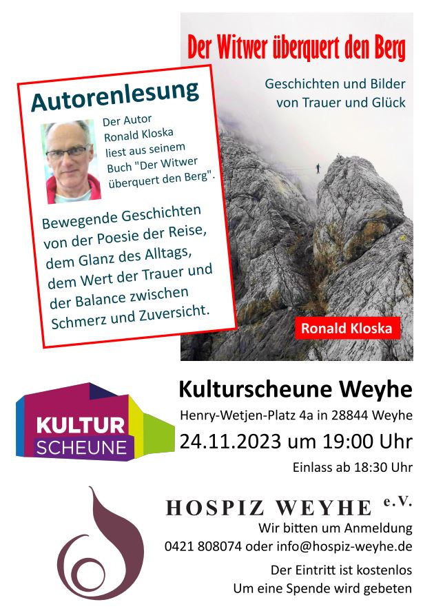 24.11.2023, 19.00 Uhr | Schmerz und Zuversicht: Unser Pilgerfreund ...